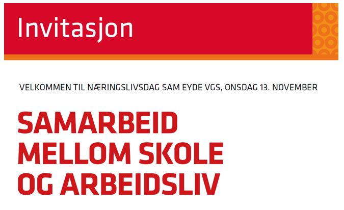 Arendal Næringsforening - Arrangement - Næringslivsdag 2019 Sam Eyde vgs